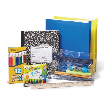 Grade K-2 School Kit With Clear 15" Backpack | Positive Promotions