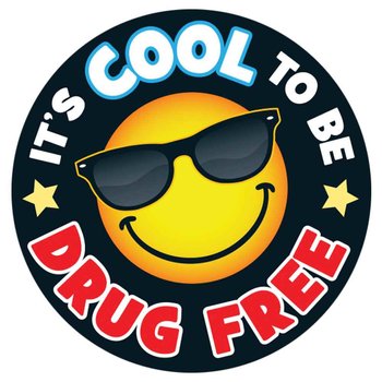 Themed Drug Free Assortment 5-On-A-Roll Message Stickers - Roll of 200 ...