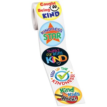 Kindness Matters Stickers-On-A-Roll - Roll of 200 | Positive Promotions