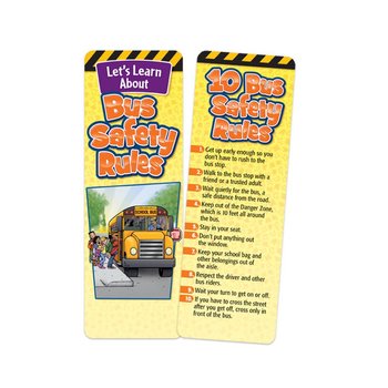 School Bus Safety Themed Bookmark Assortment - Pack of 100 | Positive ...