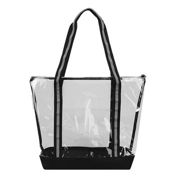Clarity Clear Zippered Tote Bag - Personalization Available | Positive ...
