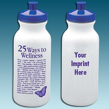 25 Ways To Wellness Water Bottle | Positive Promotions