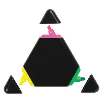 Non-Toxic Triple Color Header Highlighter | Positive Promotions