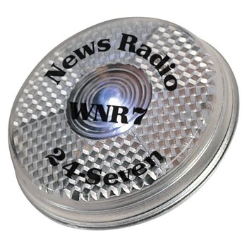 Round Blinking Light With Back Clip - Personalization Available ...