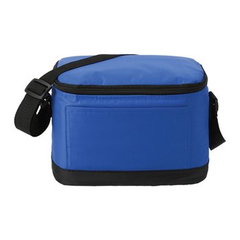 6-pack Insulated Bag With Double Zipper Closure On Main Compartment