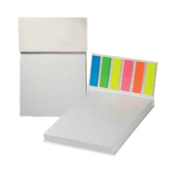 Hard Cover Sticky Flag Jotter Pad | Positive Promotions