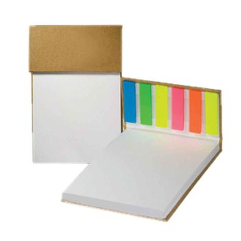 Hard Cover Sticky Flag Jotter Pad | Positive Promotions