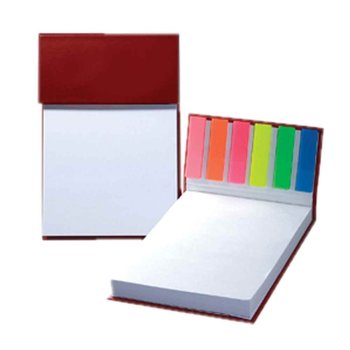 Hard Cover Sticky Flag Jotter Pad | Positive Promotions