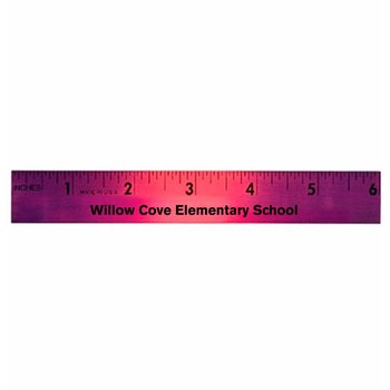 Plastic 6" Ruler With Magnifying Glass | Positive Promotions