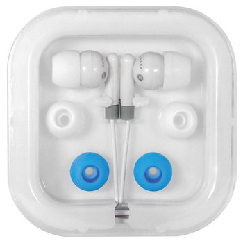 Brightly Colored Ear Buds In Case | Positive Promotions