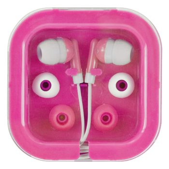 Brightly Colored Ear Buds In Case | Positive Promotions