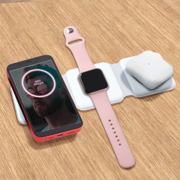 3-in-1 Chi Wireless Charging Foldable & Stackable Mat - Personalization ...