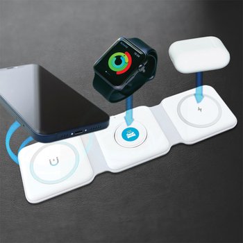 3-in-1 Chi Wireless Charging Foldable & Stackable Mat - Personalization ...