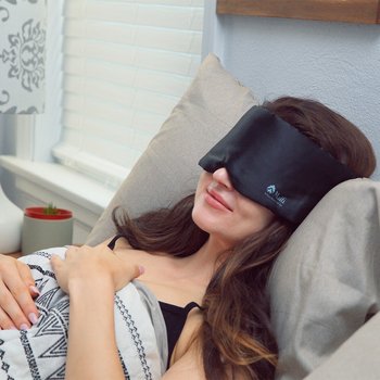 Serenity Full-Coverage Satin Sleep Eye Mask - Personalization Available ...