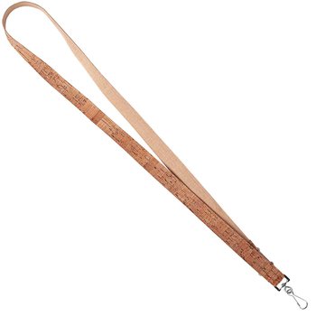 Natural Cork Lanyard 3/4" - One-Color Personalization Available ...