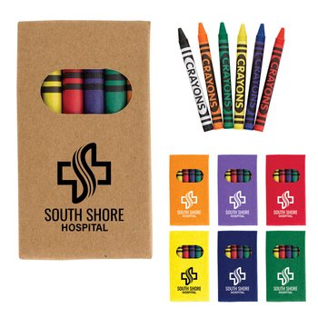 6-Piece Crayon Set in Kraft Box - Personalization Available | Positive ...