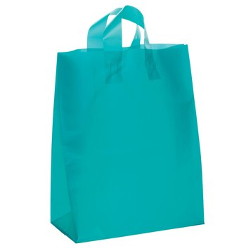 Frosted Plastic Gift Bag 13" x 17" - One-Color Personalization ...