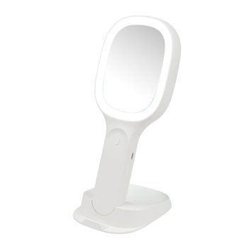Double-Sided Light-Up Mirror & Wireless Qi Charger - One-Color ...