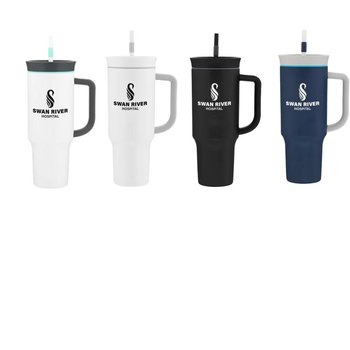 Owala Stainless-Steel Tumbler Mug 40 oz. With Handle - One-Color ...