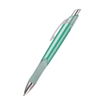 Pearl Pastel Plastic Click Ballpoint Pen With Grip - One-Color ...