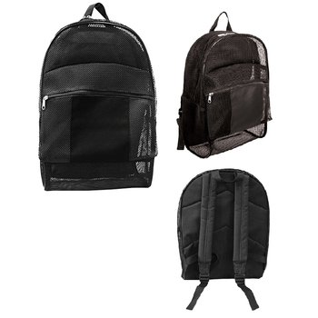 Mesh Backpack With Padded Back - One-Color Personalization Available ...