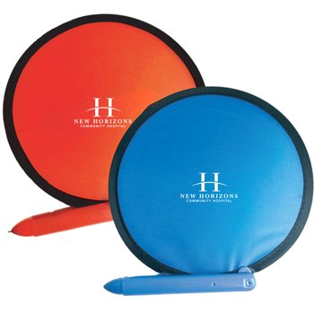 Nylon Fan With Pen - One-Color Personalization Available | Positive ...