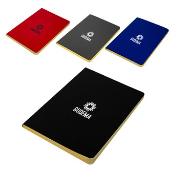 Gold Edge Soft Journal 5x7 - One-Color Personalization Available ...