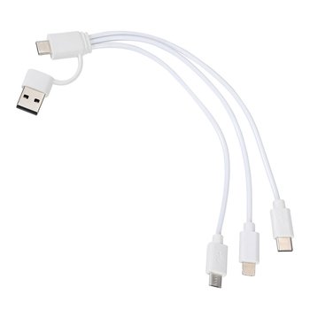 3-in-1 USB-C & USB Input Tips Charging Cable - Personalization ...