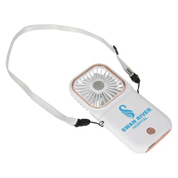 3-in-1 Mini Fan, Phone Stand, & 3,000-mAh Power Bank - Personalization ...