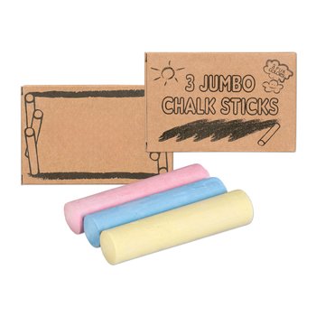 3-Pack Jumbo Chalk in Craft Box - One-Color Personalization Available ...