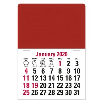 2-Color 2026 Stick-Up Calendar - Foil-Stamped Personalization Available ...