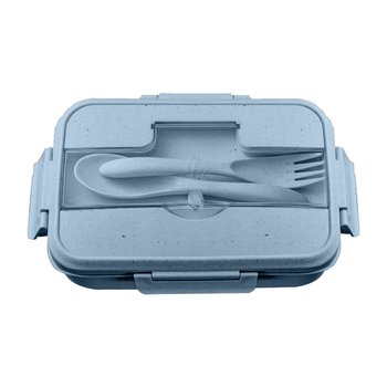 Wheat Straw Lunch Box Set With Utensils - Personalization Available ...