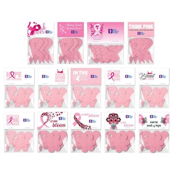 Breast Cancer Awareness Seeded Paper 3-Pack - Full-Color ...