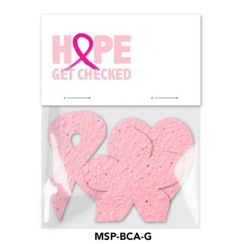 Breast Cancer Awareness Seeded Paper 3-Pack - Full-Color ...