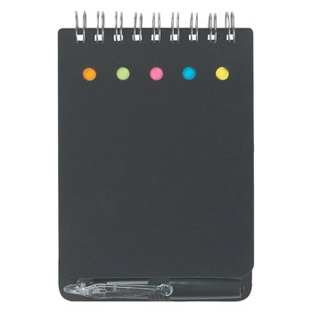 Spiral Jotter with Sticky Notes, Flags, & Pen - Personalization ...