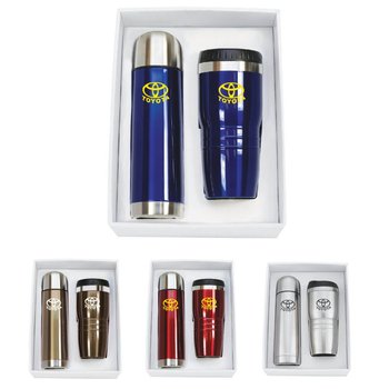 Stainless Steel Thermos & Tumbler Gift Set - Personalization Available ...