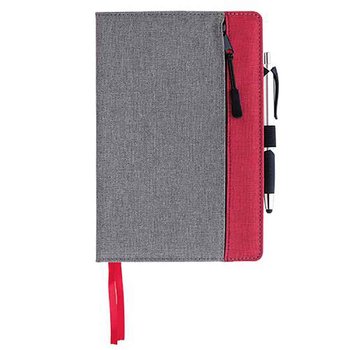 Front Zip Pocket Journal - Personalization Available | Positive Promotions