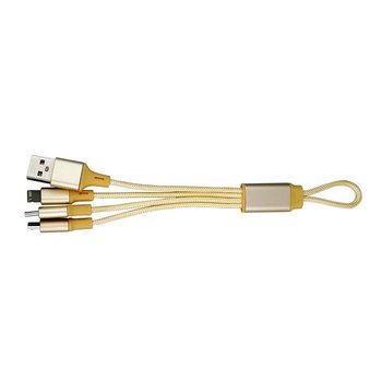 Metallic Loop 3-in-1 Cable with Type C USB - Personalization Available ...