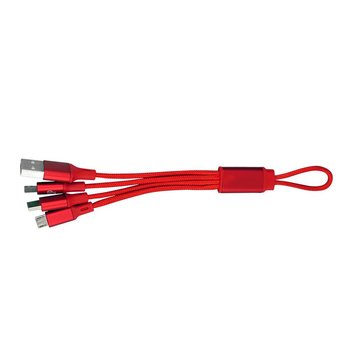Metallic Loop 3-in-1 Cable with Type C USB - Personalization Available ...