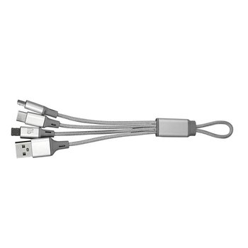 Metallic Loop 3-in-1 Cable with Type C USB - Personalization Available ...