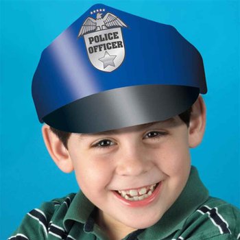Pop-Out Paper Police Hat | Positive Promotions