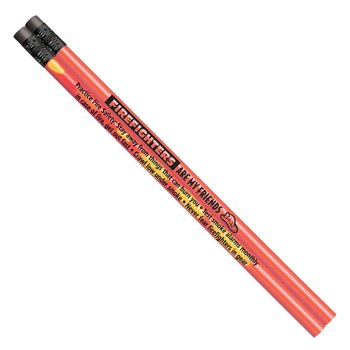 Heat-Sensitive Pencil With Fire Safety Tips Assortment - Pack of 100 ...