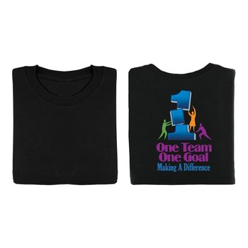 One Team One Goal Making A Difference 2-Sided T-Shirt - Personalization ...