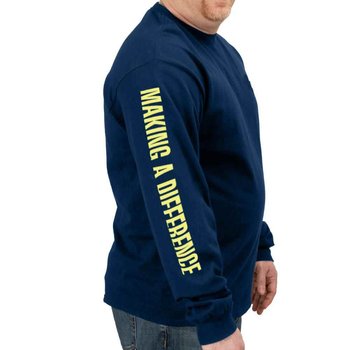 Making A Difference Long-Sleeve Recognition T-Shirt - Personalization ...