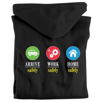Arrive Safely. Work Safely. Home Safely. Gildan® full-Zip Hooded ...