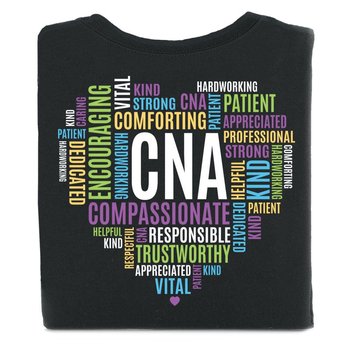 CNA Word Cloud Two-Sided Unisex Short-Sleeve T-Shirt - Silkscreened ...