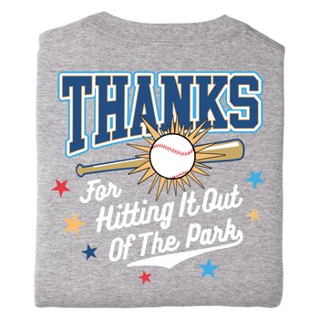 Thanks For Hitting It Out Of The Park Unisex 2-Sided Short-Sleeve T ...