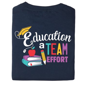 Education: A Team Effort Unisex 2-Sided Short-Sleeved T-Shirt ...
