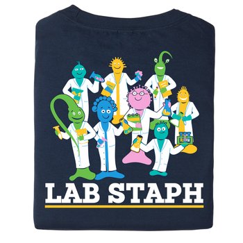 Lab Staph Unisex 2-Sided Short-Sleeved T-Shirt - Silkscreened ...