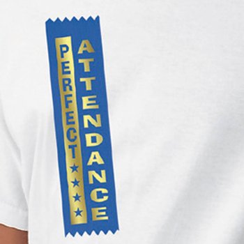 Perfect Attendance Gold Foil-Stamped Satin Award Ribbons - Pack of 25 ...
